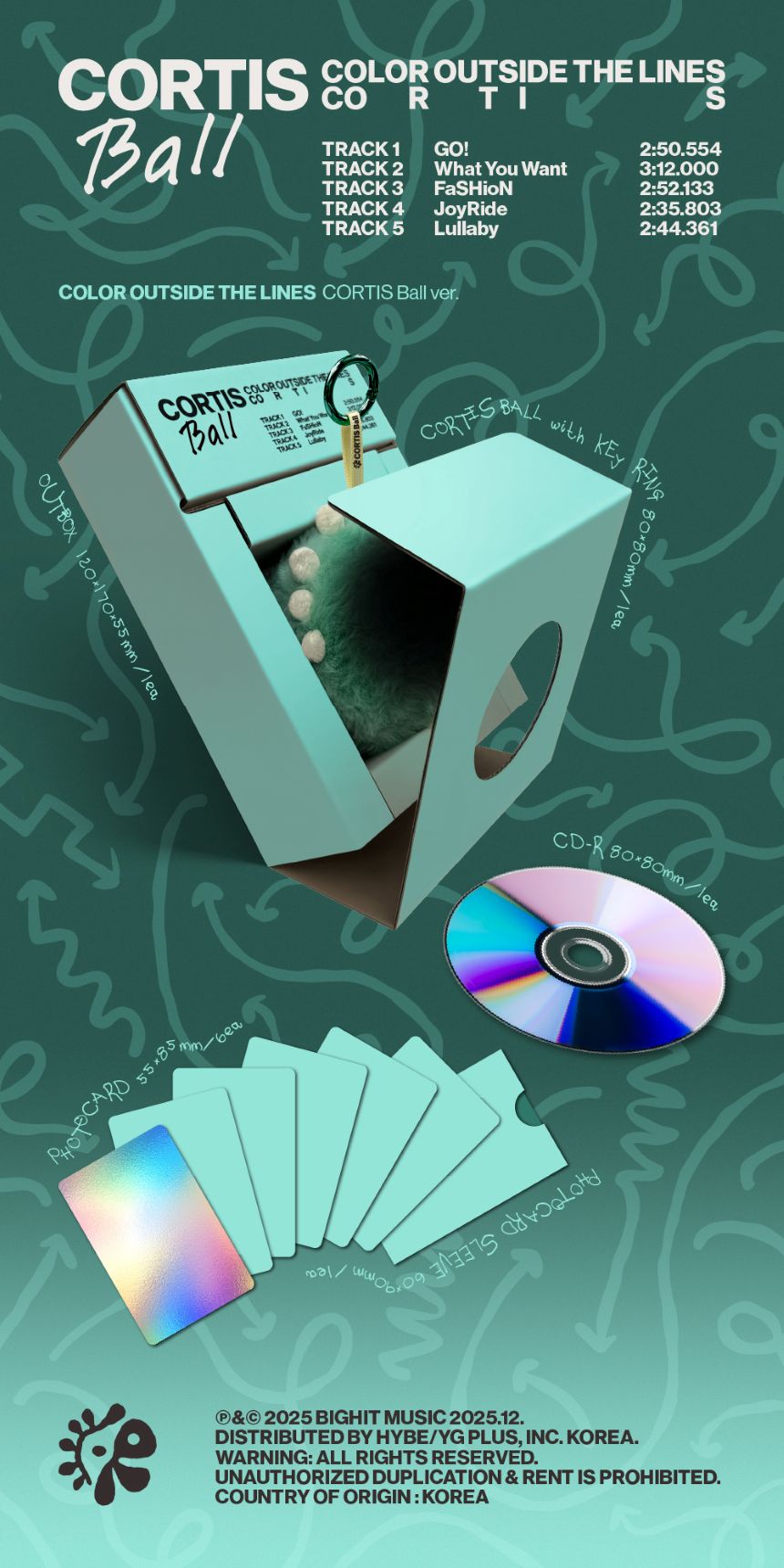 [PRE-ORDER] CORTIS - The 1st EP 'COLOR OUTSIDE THE LINES' (CORTIS Ball ...