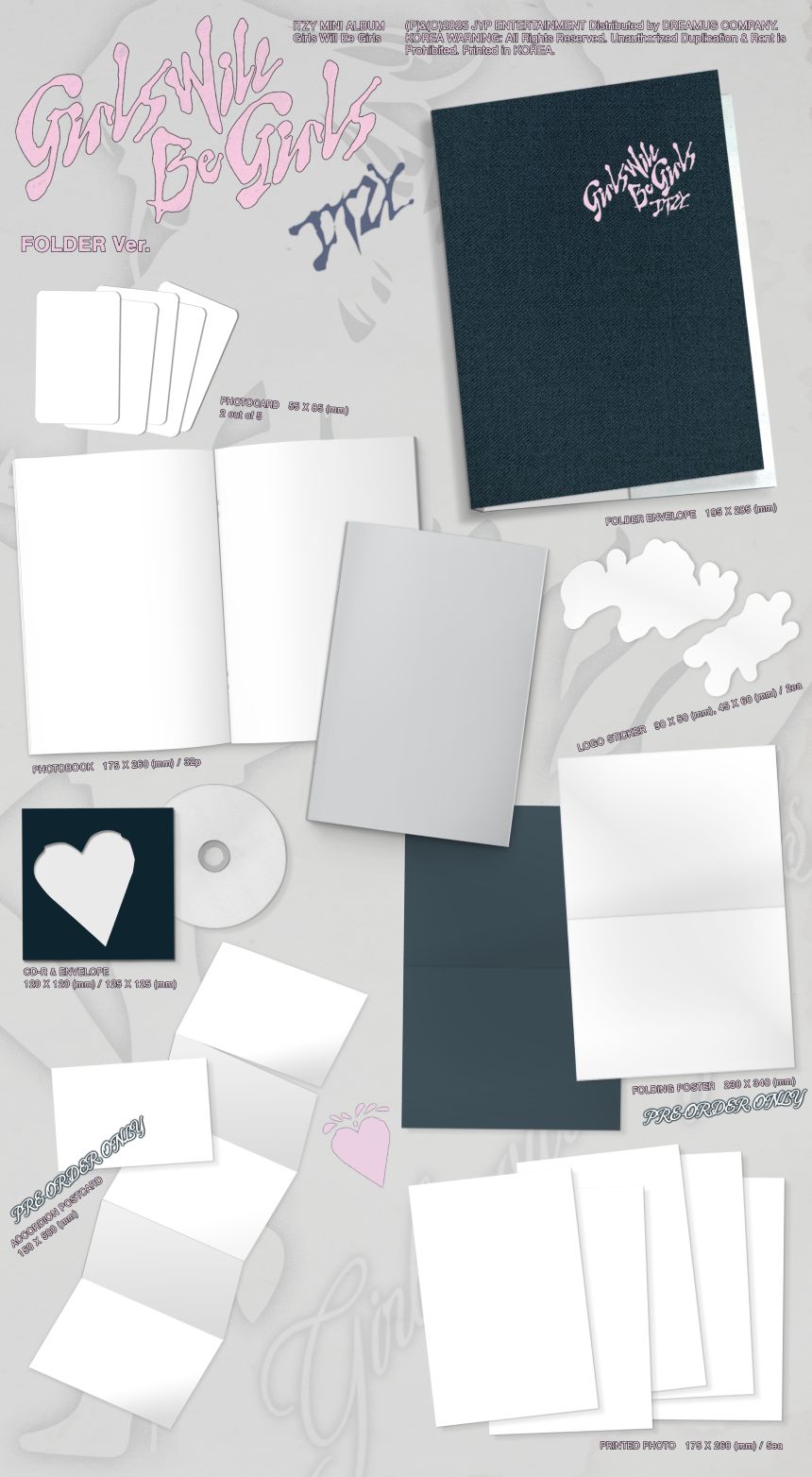 [PRE-ORDER] ITZY - 'Girls Will Be Girls' (FOLDER Ver.) + Apple Music P – Kloud K-Pop Store