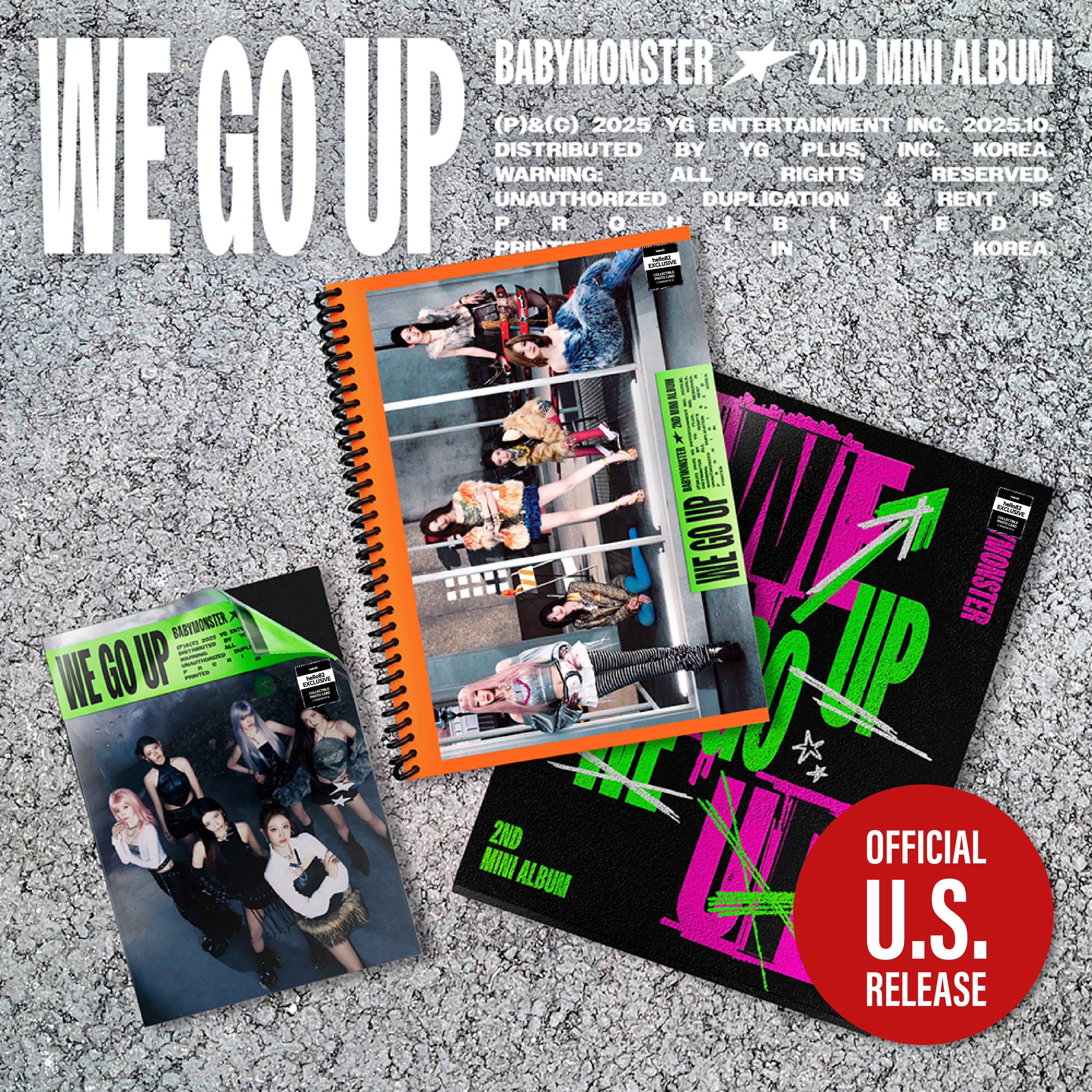 BABYMONSTER - 2nd Mini Album 'WE GO UP' (Standard ver.) (hello82 [POP ...