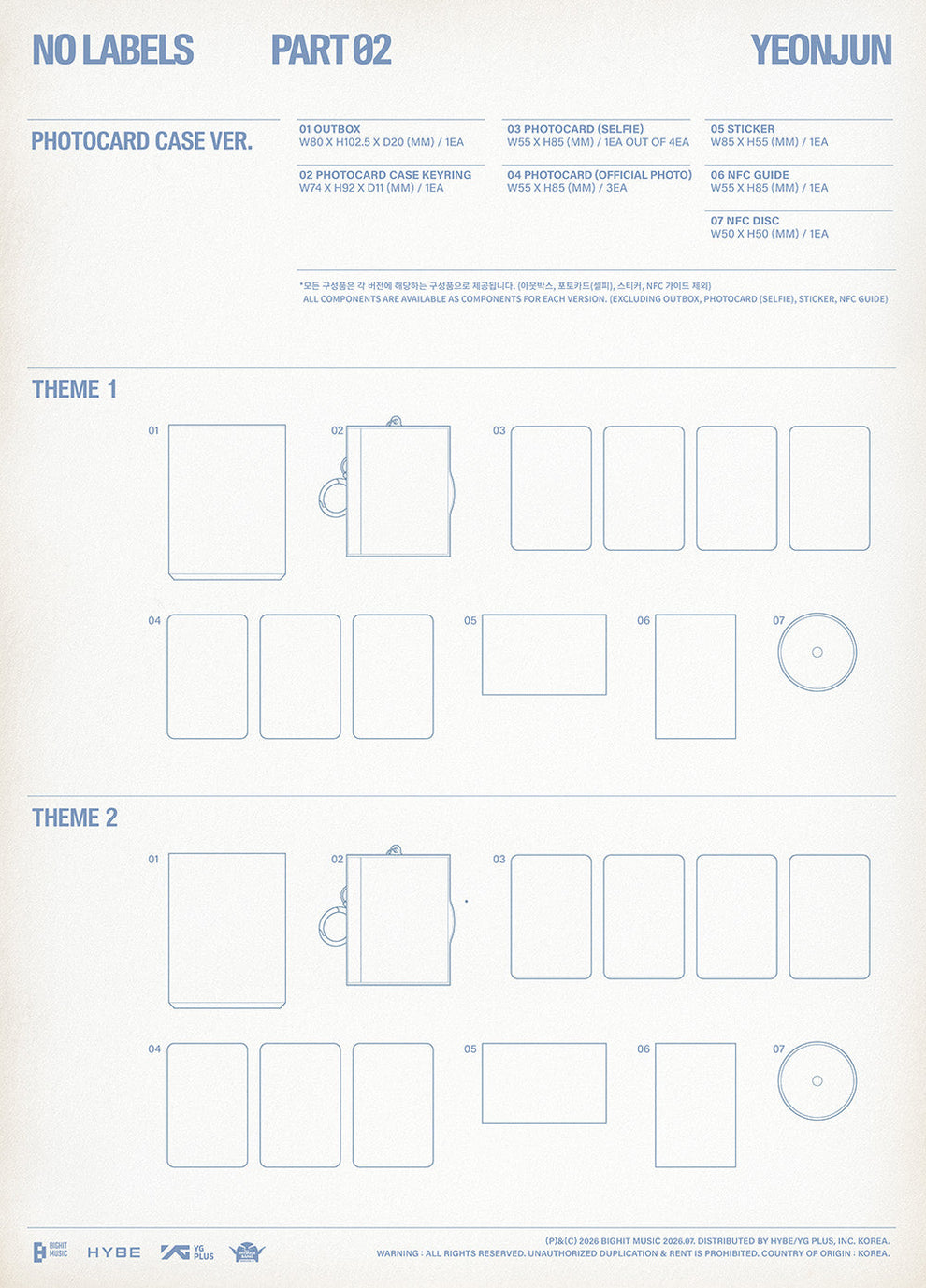 [PRE-ORDER] TXT - YEONJUN - 'NO LABELS: PART 02' (Photocard Case ver ...